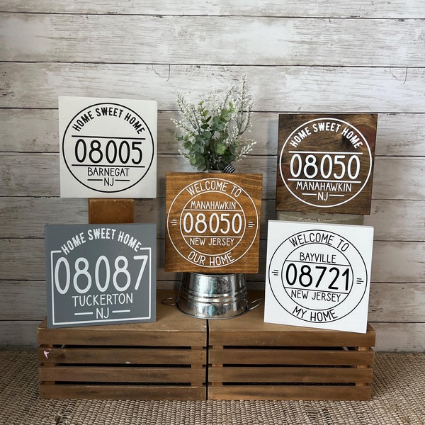 Zip Code Signs - Etsy