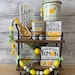 Target Mini Bar Cart Decor, Lemon Decor, Lemon Tiered Tray Decor ...