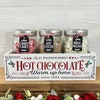 Personalized Hot Chocolate Bar & FILLED Jars, Hot Cocoa Bar Box, Hot Cocoa Station, Hot Cocoa ...