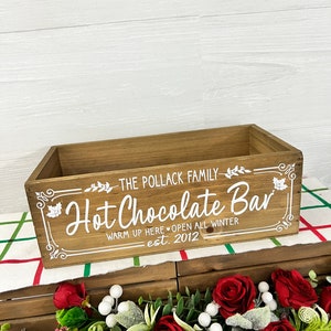Personalized Hot Chocolate Bar, Hot Cocoa Bar Box, Hot Cocoa Bar Box & Jars, Hot Cocoa Station ...