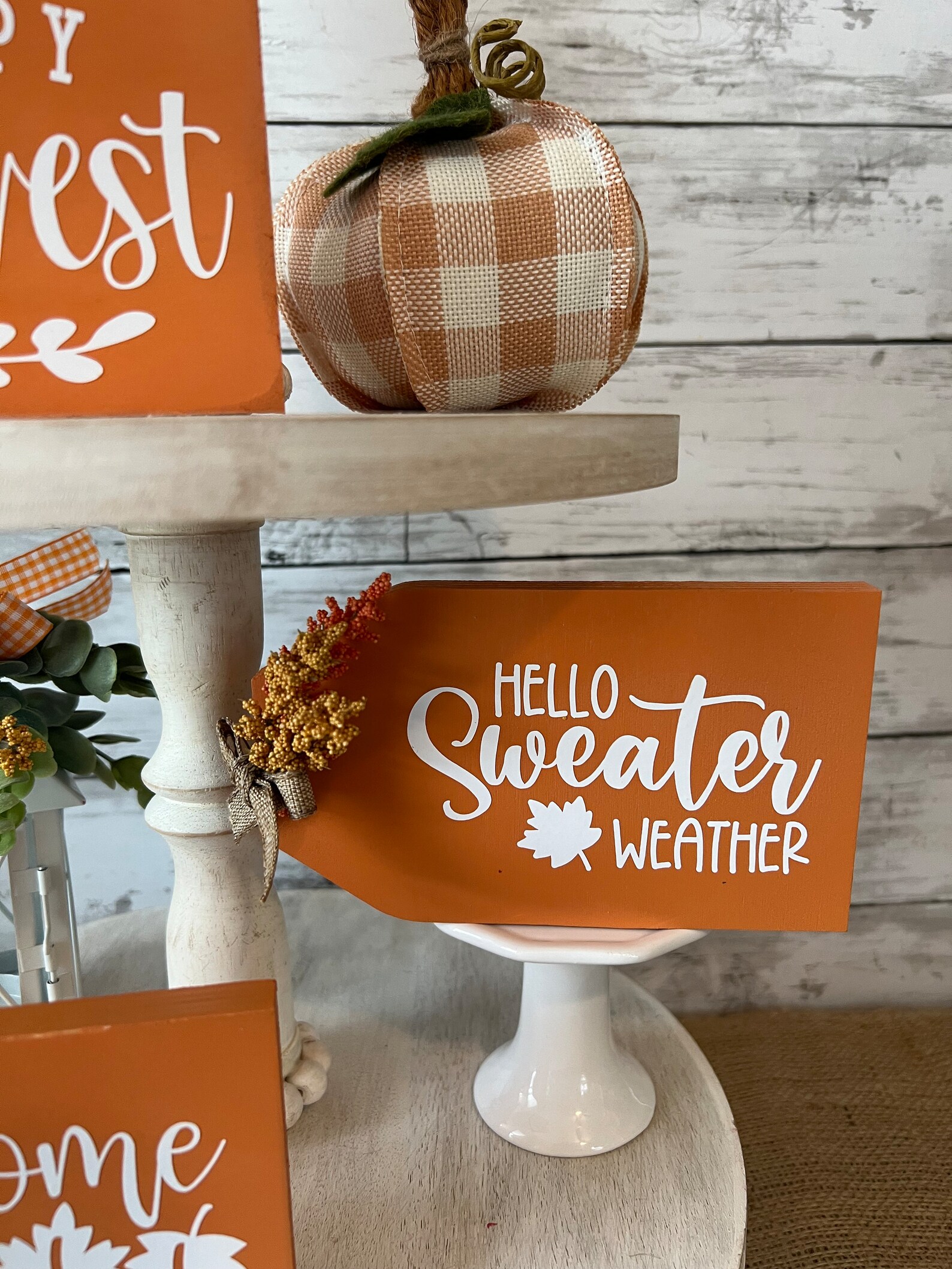 Fall Mini Wood Signs for Tiered Tray Fall Tiered Tray Decor - Etsy