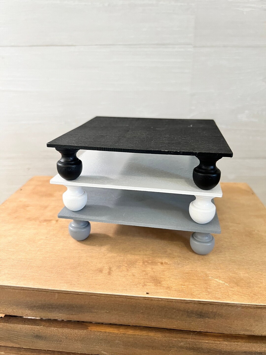 Mini Riser for Tiered Tray, Tiered Tray Decor, Mini Wooden Riser ...
