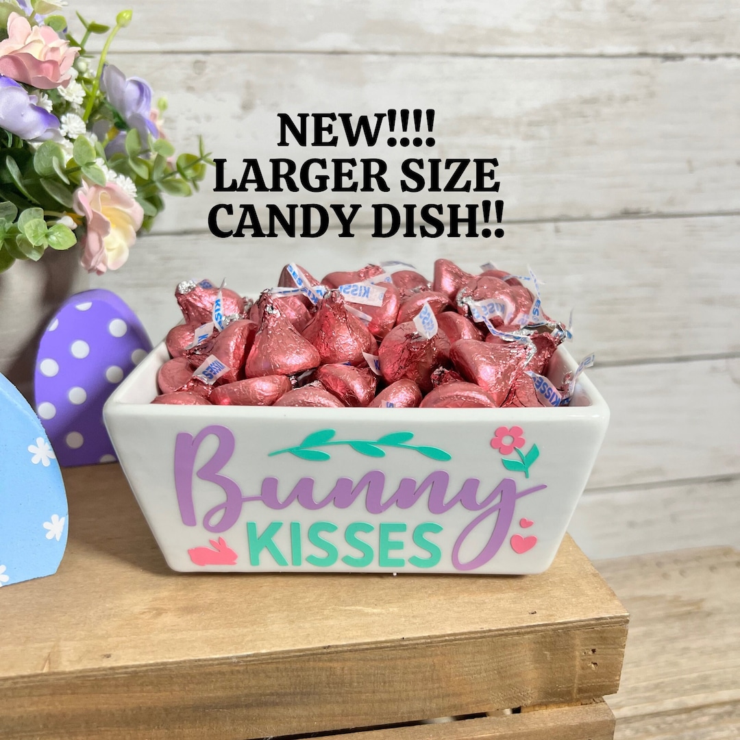 Easter Candy Dish, Bunny Kisses, Easter Candy Dish, Easter Candy ...