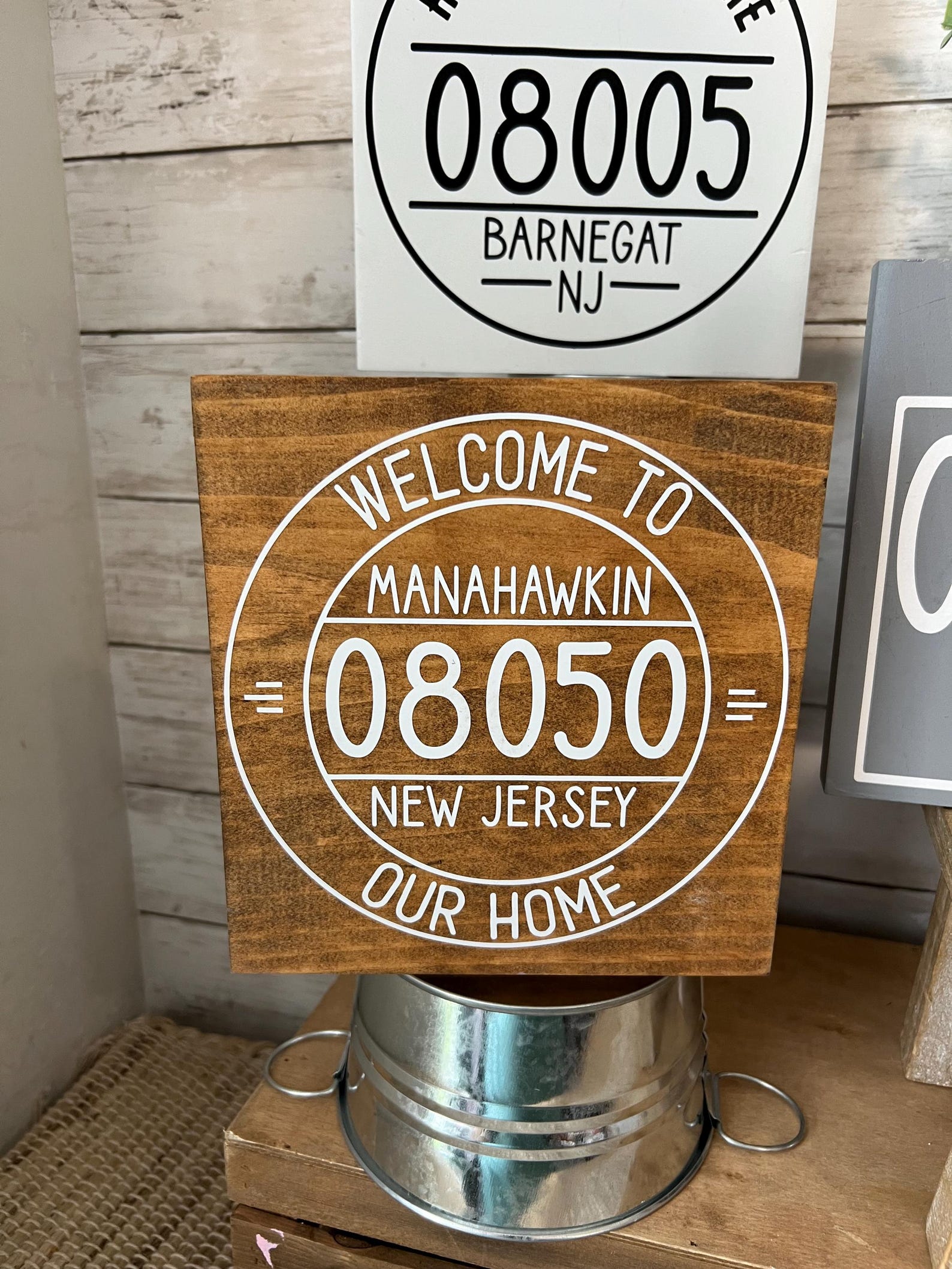 Personalized ZIP Code Sign, City and State Sign, Personalized Location ...