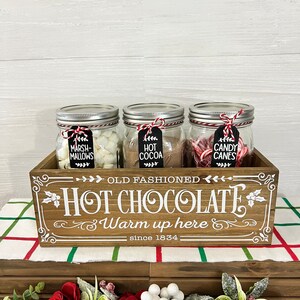 Personalized Hot Chocolate Bar, Hot Cocoa Bar Box, Hot Cocoa Bar Box & Jars, Hot Cocoa Station ...