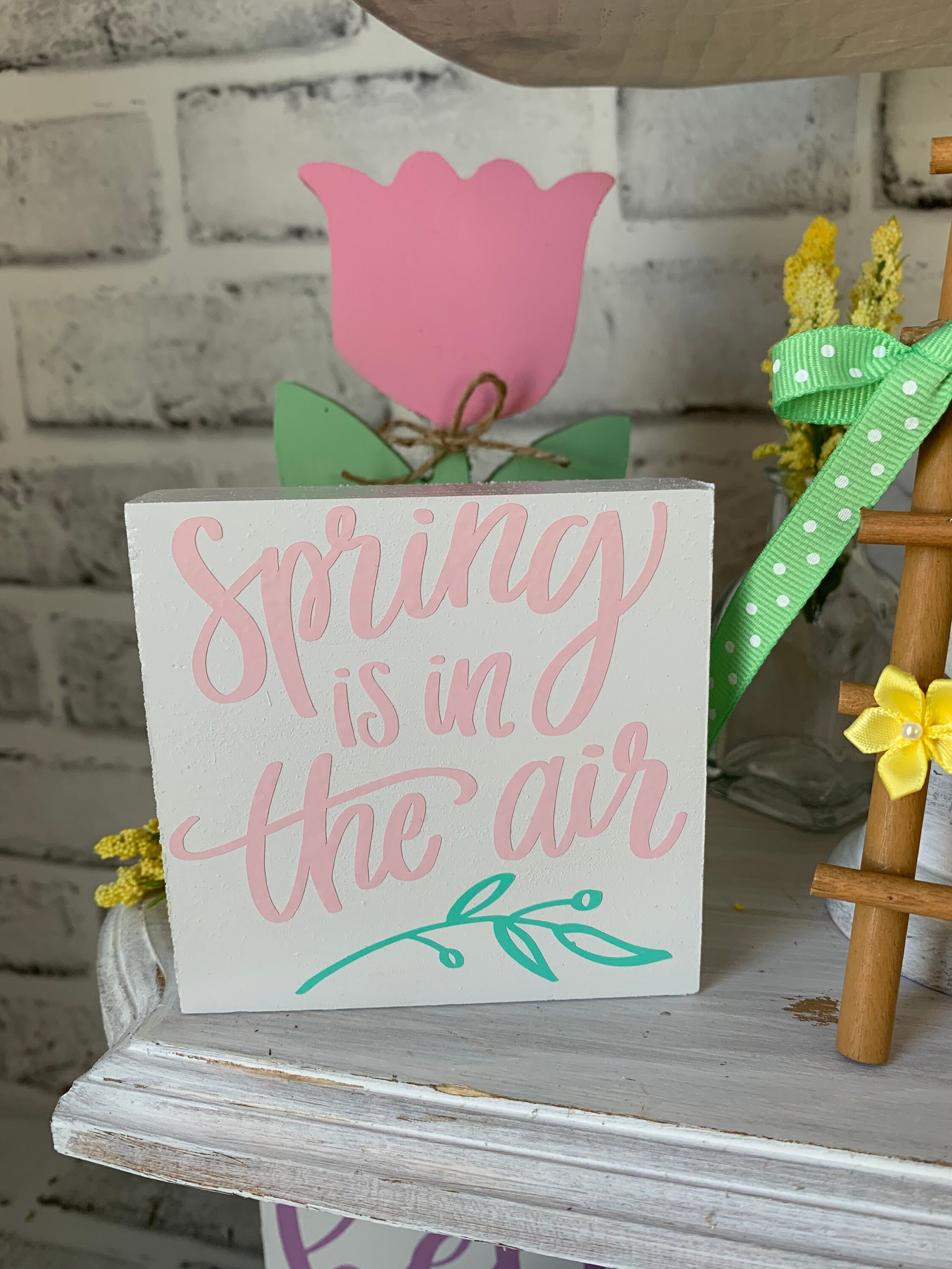 Spring Tiered Tray Decor bundle Spring Decorations for home | Etsy