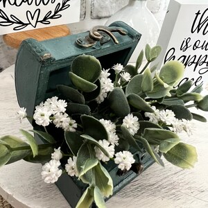 Tiered Tray Floral Decor, Tiered Tray Greenery, Mini Floral Arrangement ...