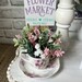 Spring Tiered Tray Mini Floral Arrangement, Mini Teacup, Teacup Florals ...