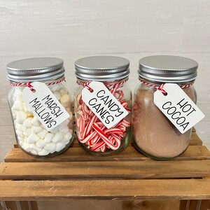 Hot Chocolate Bar, Hot Cocoa Bar Mason Jars, Mini Hot Cocoa Glass Jars ...
