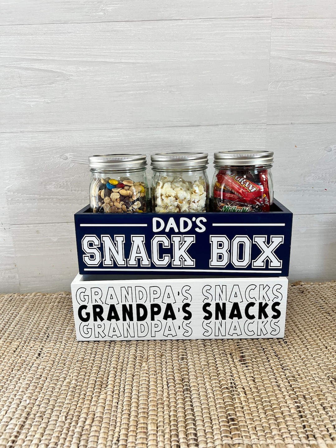 Wooden Snack Candy Box for Dad, Dad's Snacks, Dad's Snack Box, Unique ...