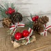 Christmas Greenery, Set of 3, Mini Christmas Logs, Christmas Tiered ...