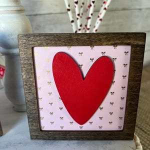 Mini Valentines Day Sign, Valentines Day Tiered Tray Decor, Valentines ...