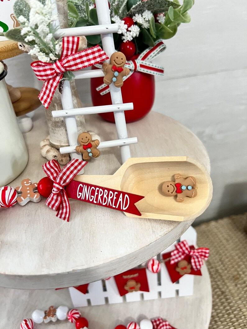 Gingerbread Man Mini Scoop for Tiered Tray, Christmas Tiered Tray Decor ...