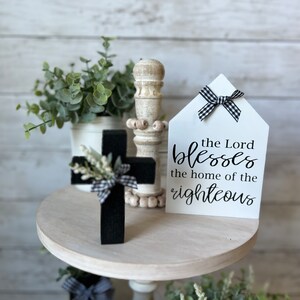 Faith Tiered Tray Decor, Religious Tiered Tray, Christian Home Decor ...