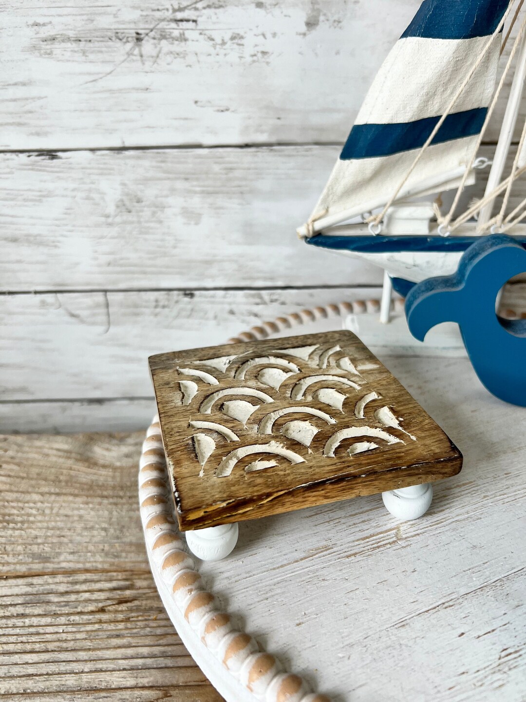 Mini Riser for Tiered Tray, Tiered Tray Decor, Mini Wood Sqaure Riser ...