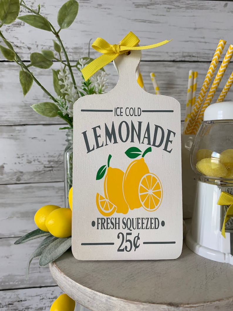 Lemon Tiered Tray Decor Summer Tiered Tray Bundle Lemonade - Etsy