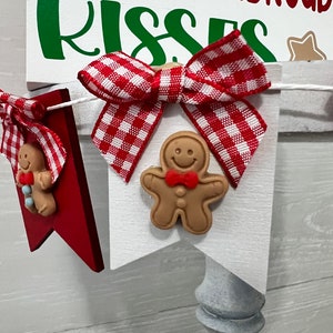 Gingerbread Man Mini Wood Banner, Christmas Tiered Tray Decor ...