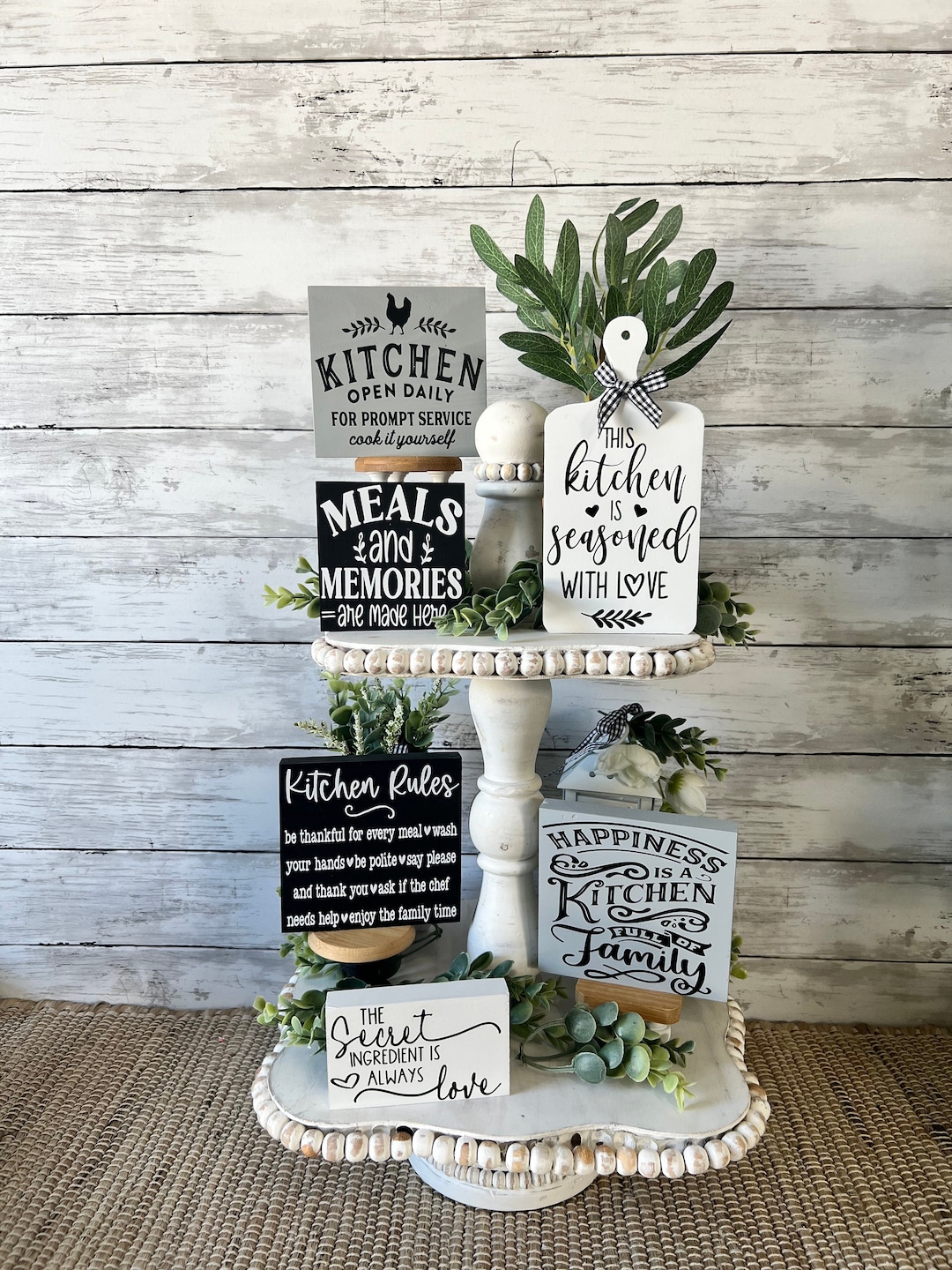 Kitchen Tiered Tray Decor, Kitchen Home Decor, Kitchen Rules, Kitchen ...