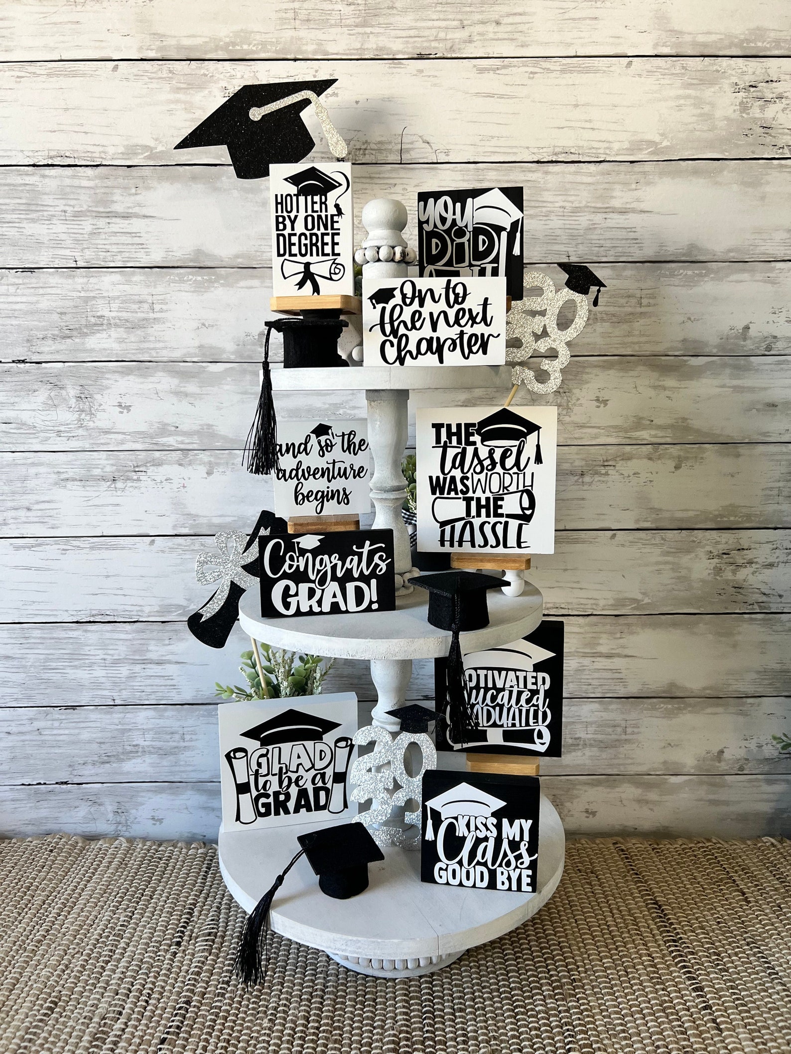 Graduation Tiered Tray Decor, Graduation Party Decorations, Senior 2023 ...
