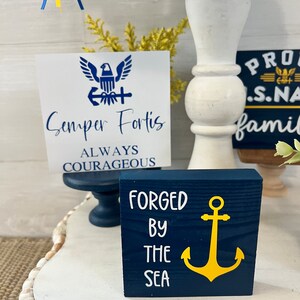 Military Tiered Tray Decor, US Navy Decor, Military Decor, Military ...
