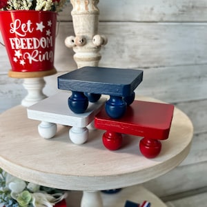 Set of 3 Mini Risers for Tiered Tray, Tiered Tray Decor, Mini Wooden ...