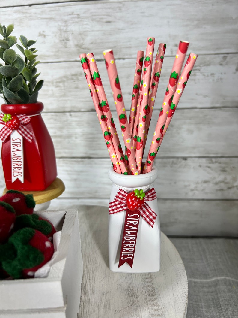 Strawberry Tiered Tray Decor Strawberry Home Decor Tiered - Etsy