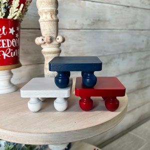 Set of 3 Mini Risers for Tiered Tray, Tiered Tray Decor, Mini Wooden ...