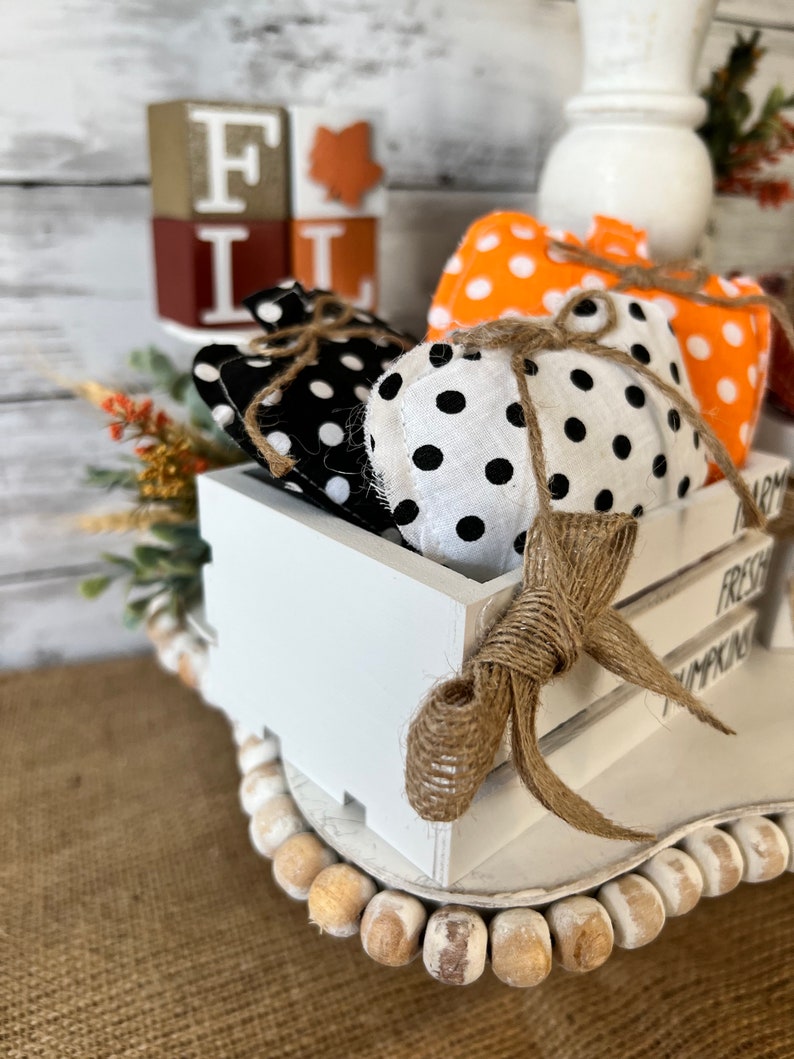Fall Tiered Tray Decor Mini Crate for Tiered Tray Fall - Etsy