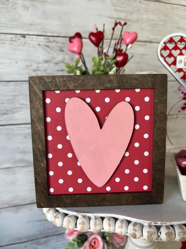 Mini Valentines Day Sign, Valentines Day Tiered Tray Decor, Valentines ...