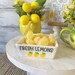Summer Tiered Tray Decor, Lemon Candy Dish, Fresh Lemons, Lemon Home ...