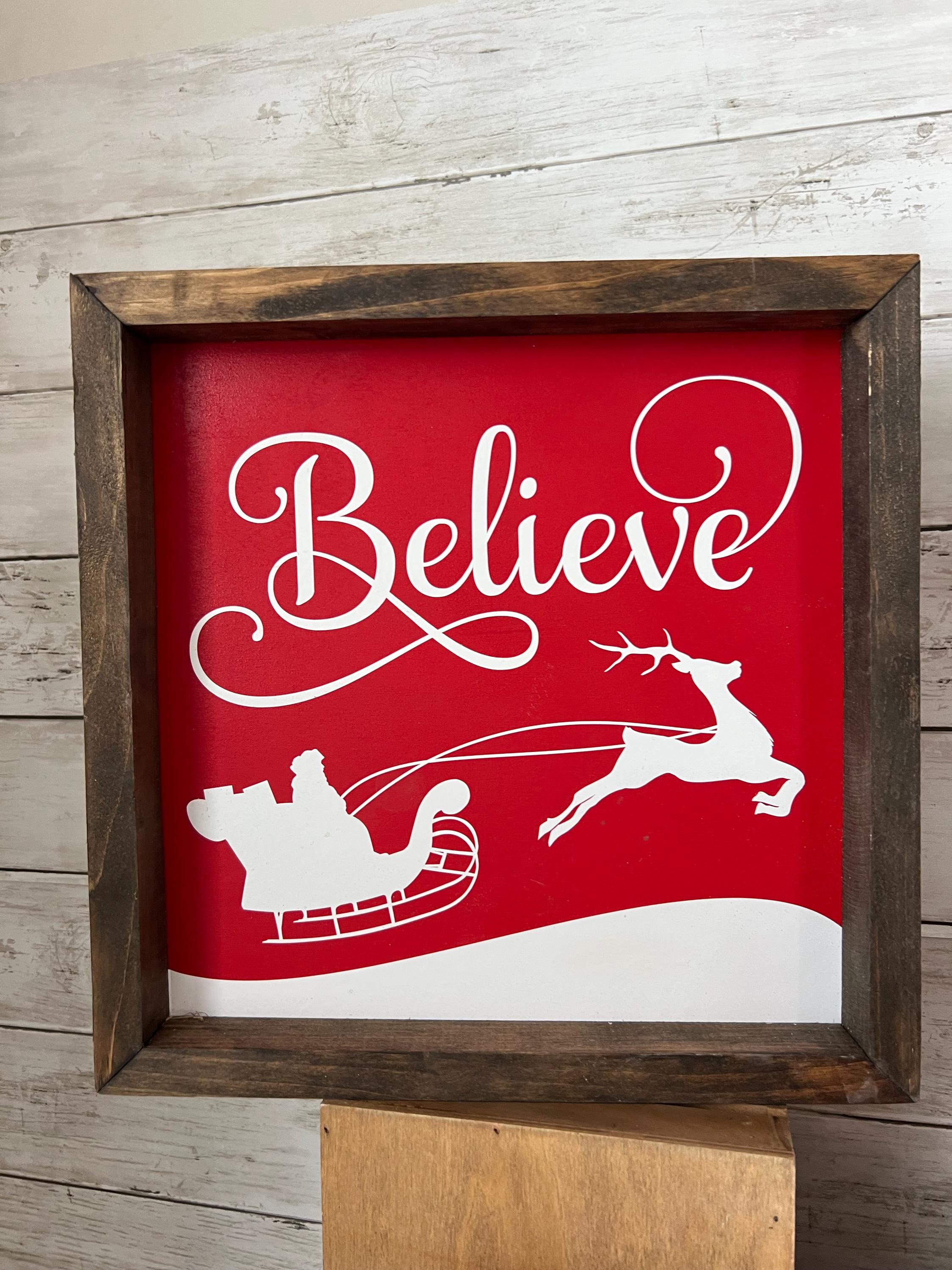Christmas Framed Wood Sign, Christmas Home Decor, Christmas Shelf Decor ...