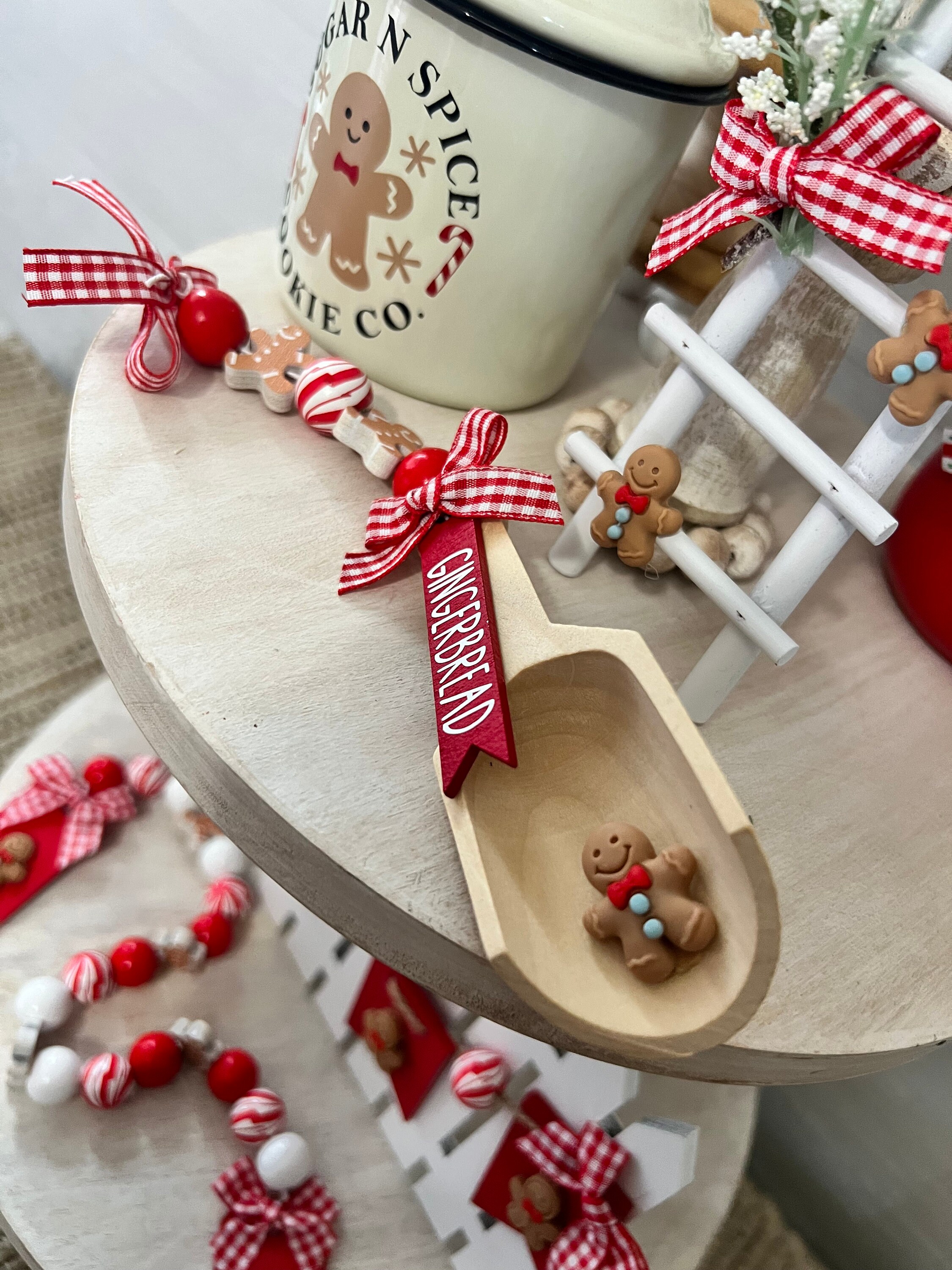 Gingerbread Man Mini Scoop for Tiered Tray, Christmas Tiered Tray Decor ...