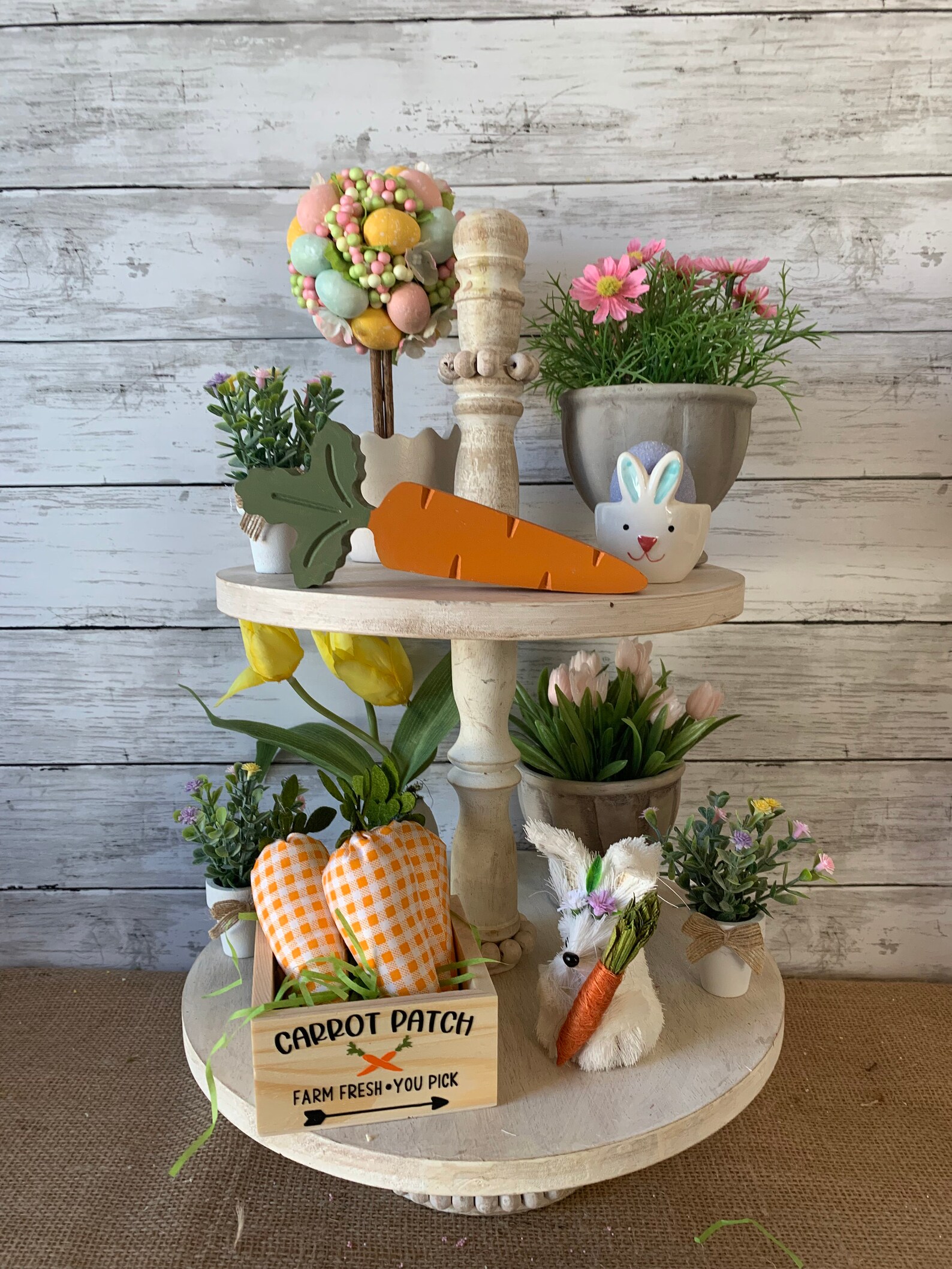 Easter Tiered Tray Decor Mini Crate for Tiered Tray Easter - Etsy