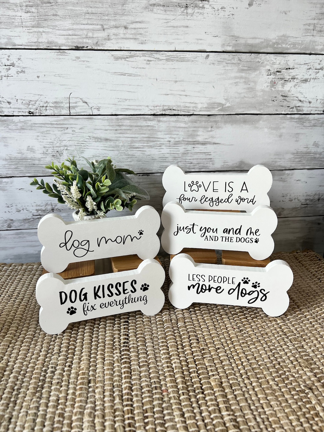 Dog Tiered Tray Decor, Dog Themed Home Decor, Tiered Tray Mini Sign ...