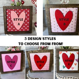Mini Valentines Day Sign, Valentines Day Tiered Tray Decor, Valentines ...