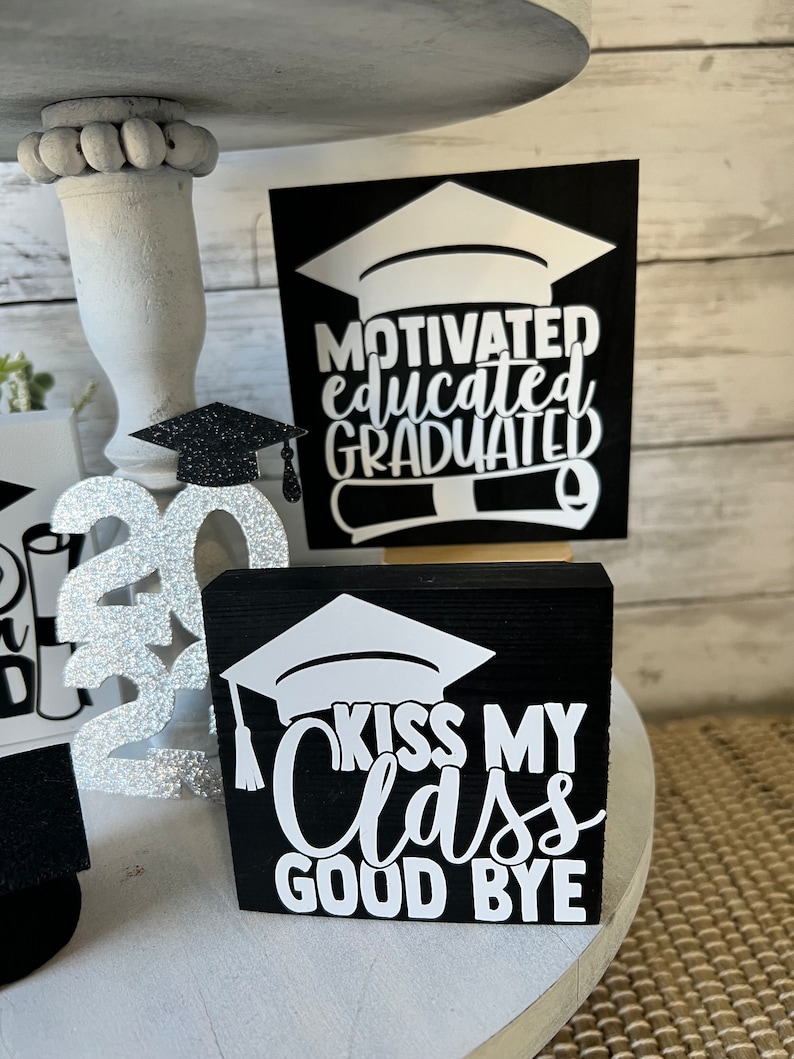 Graduation Tiered Tray Decor Graduation Party Decorations - Etsy