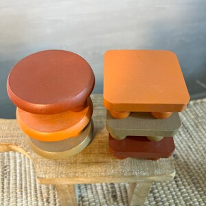 Set of 3 Mini Risers for Tiered Tray, Tiered Tray Decor, Mini Wooden ...