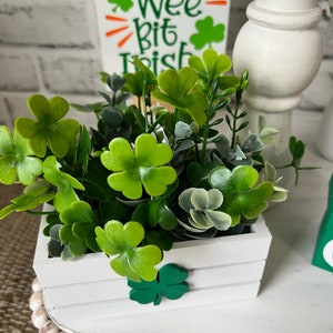 St. Patricks Day Tiered Tray Decor, St. Patricks Floral Arrangement ...