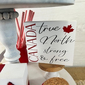 Canada Tiered Tray Decor, Canada Day Decor, Canadian Home Decor, Maple ...