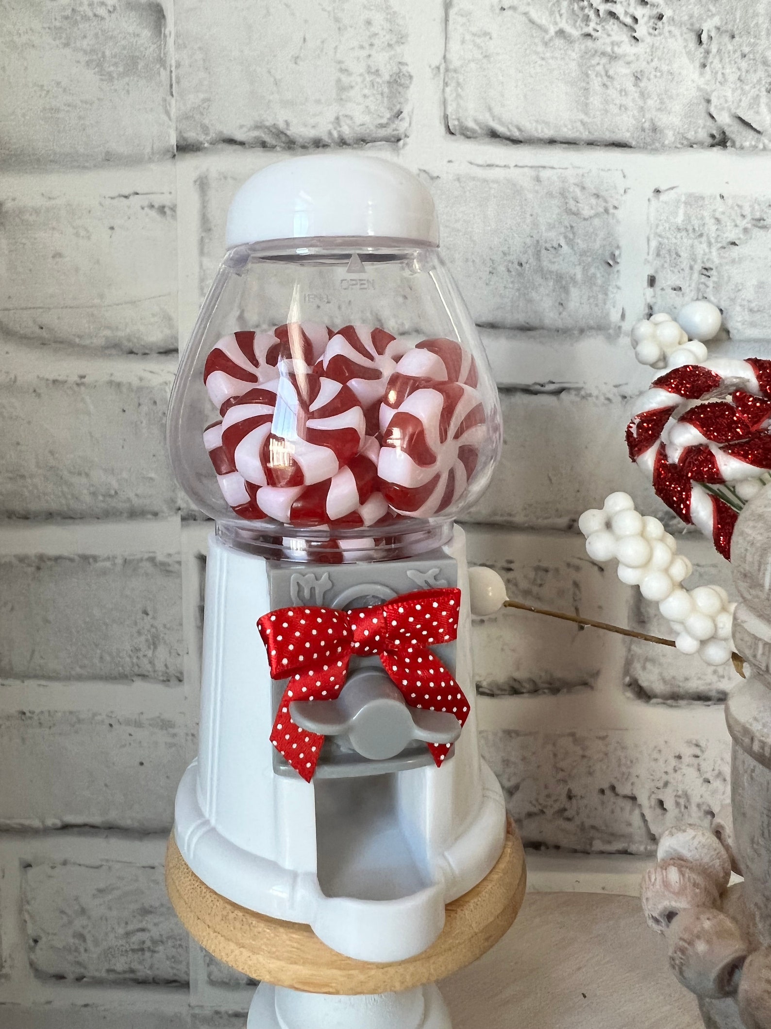Mini Gumball Machine Christmas Tiered Tray Decor. Winter - Etsy