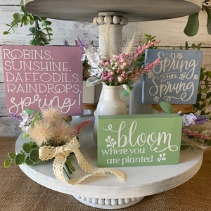 Spring Tiered Tray Decor Bundle, Spring Decorations for Home, Spring ...