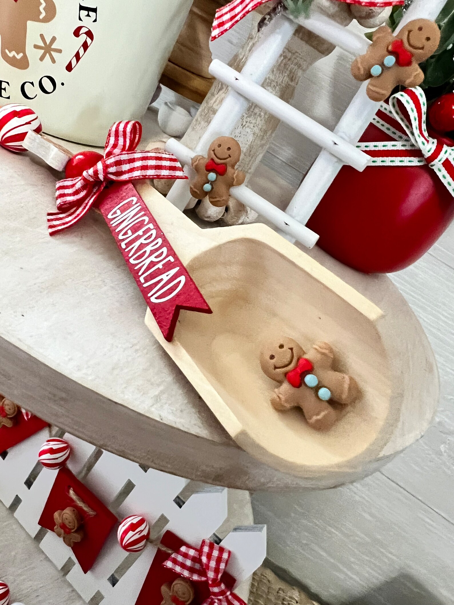 Gingerbread Man Mini Scoop for Tiered Tray, Christmas Tiered Tray Decor ...