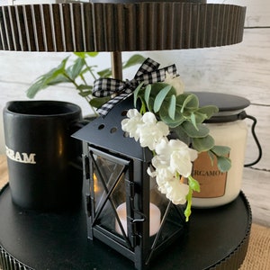 Mini lantern for tiered tray tiered tray decor tiered tray | Etsy