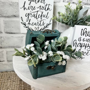 Tiered Tray Floral Decor, Tiered Tray Greenery, Mini Floral Arrangement ...