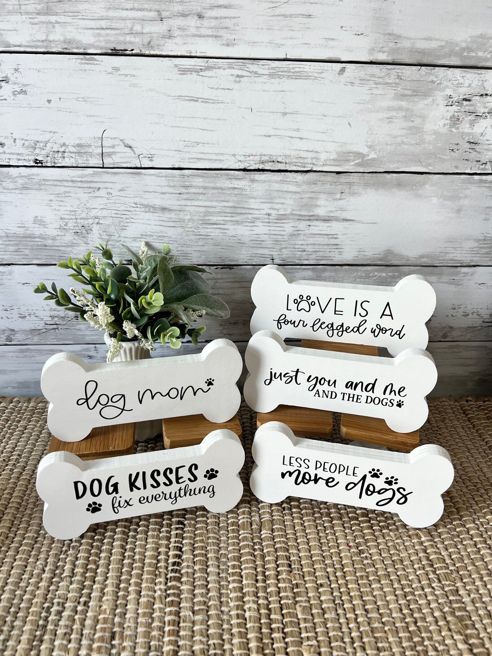 Dog Tiered Tray Decor, Dog Themed Home Decor, Tiered Tray Mini Sign ...