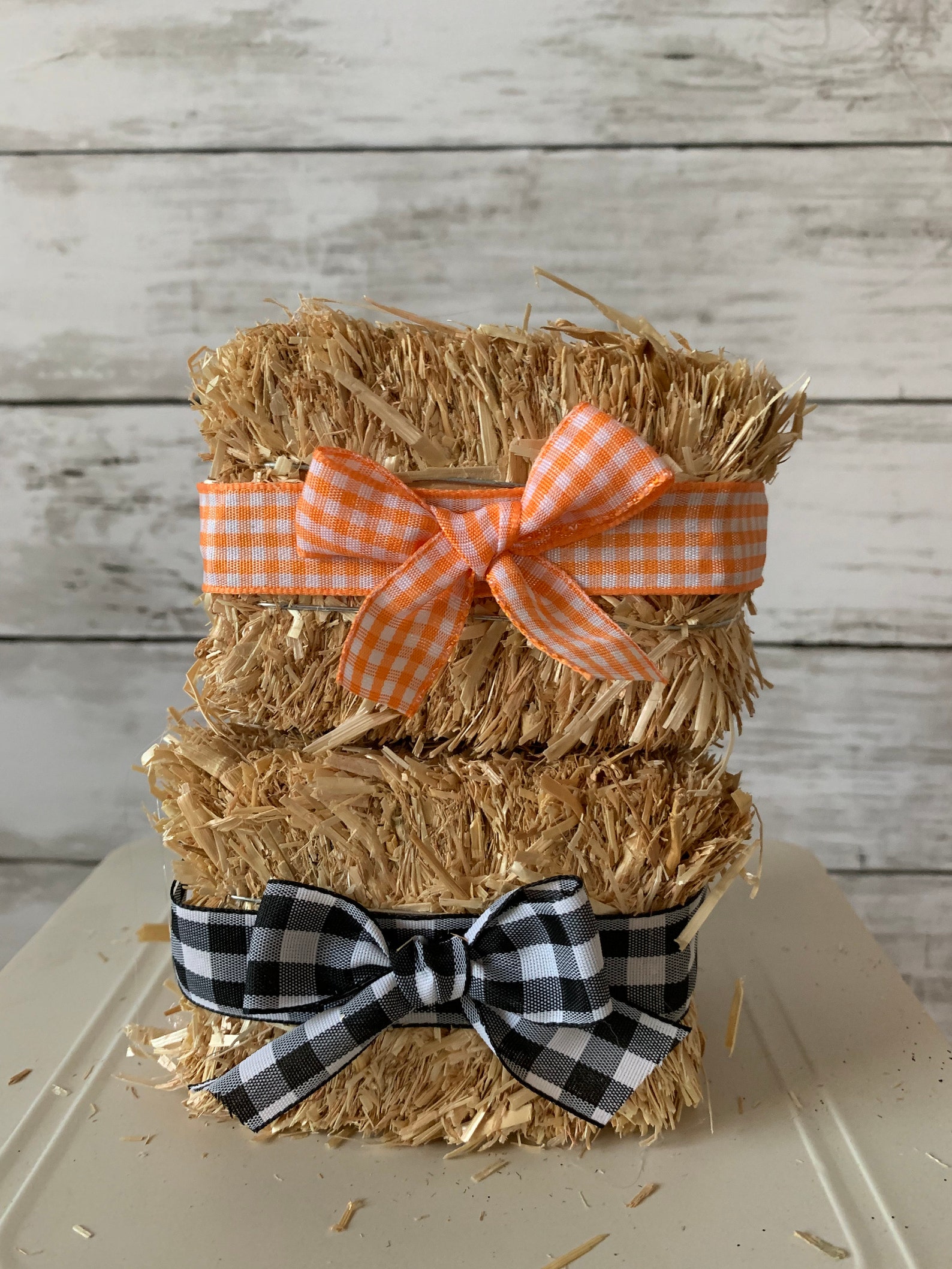 Mini Hay Bale for Tiered Tray Mini Straw Bale Fall Tiered - Etsy