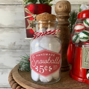 Christmas Tiered Tray Decor, Fresh Snowballs, Christmas Tray Accessory ...