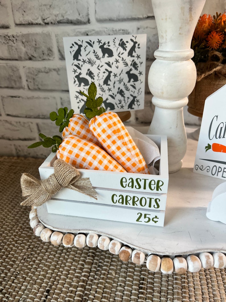 Easter Tiered Tray Decor Mini Wood Crate for Tiered Tray - Etsy