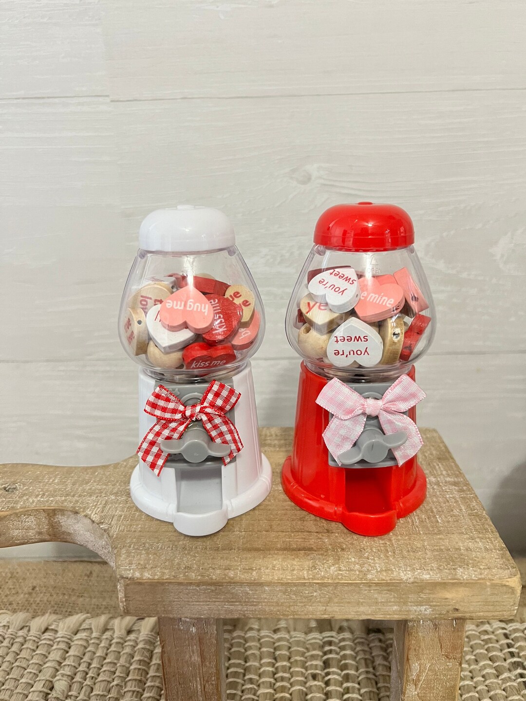 Mini Gumball Machine for Tiered Tray, Valentines Day Tiered Tray Decor ...