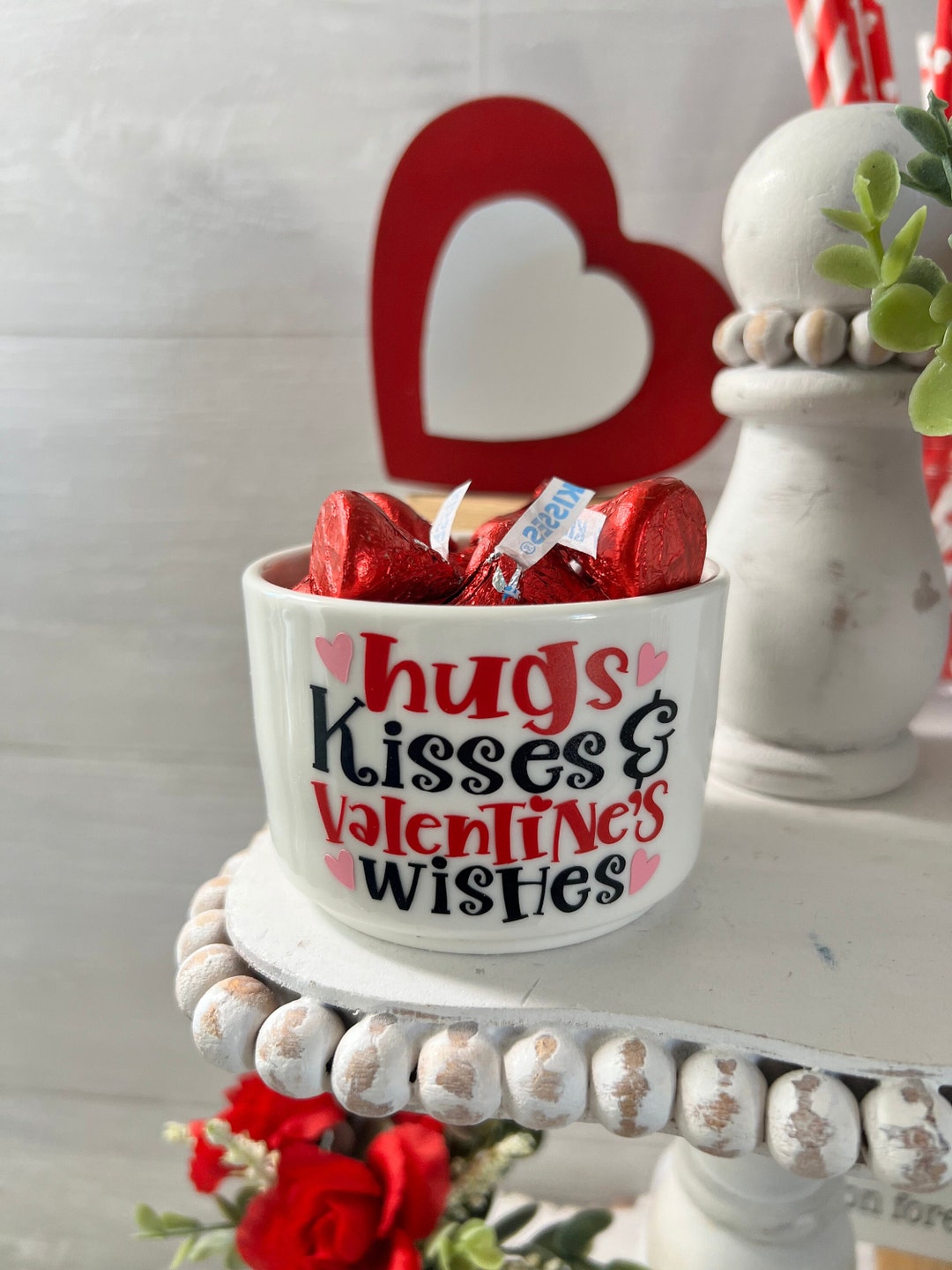 Valentines Day Tiered Tray Decor, Valentine Candy Decor, Love is Sweet ...